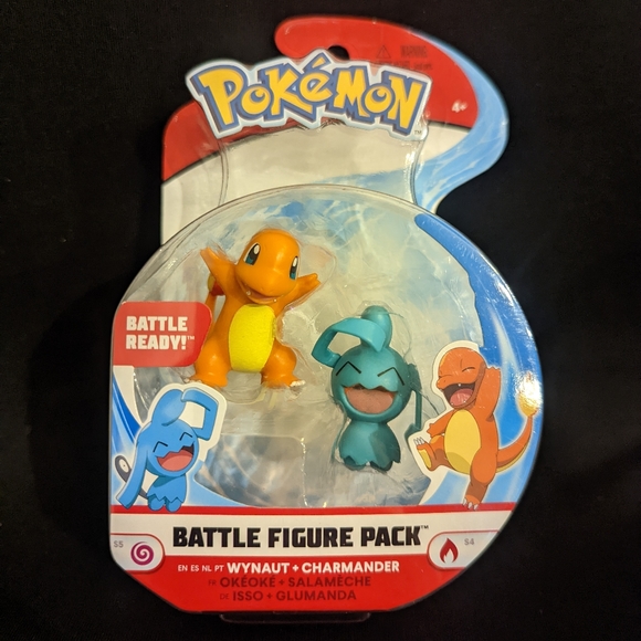 Pokemon | Toys | Pokemon Wynaut And Charmander Figures Set Pack Toy ...